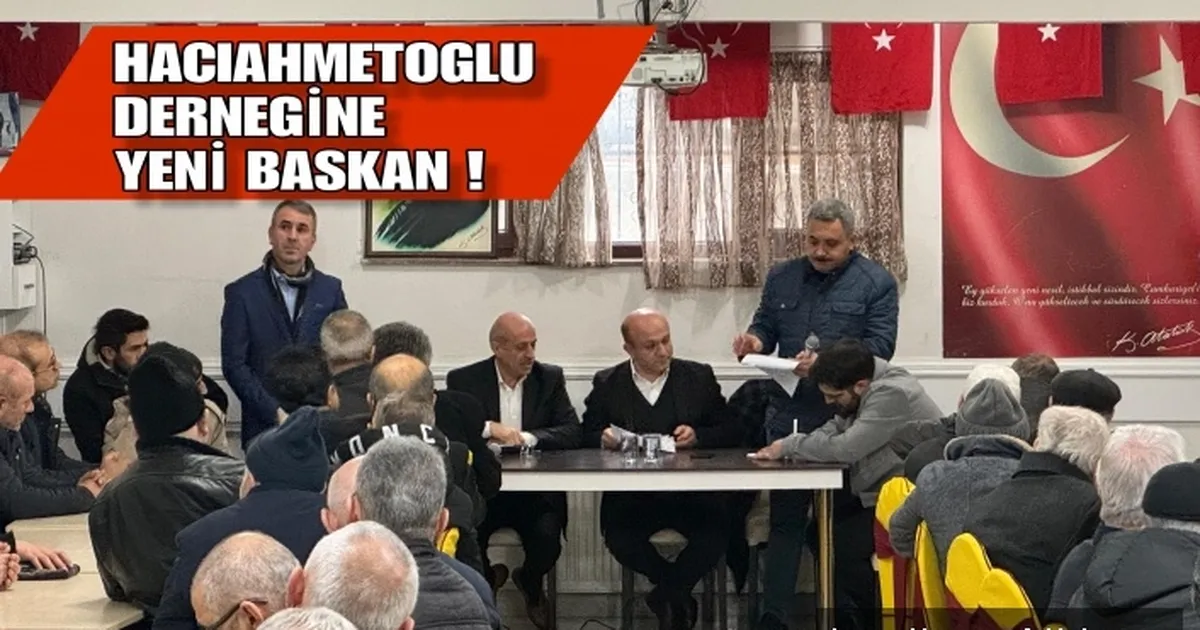 Hacıahmetoğlu Derneğinde Yeni Başkan... - Çamoluk Haber
